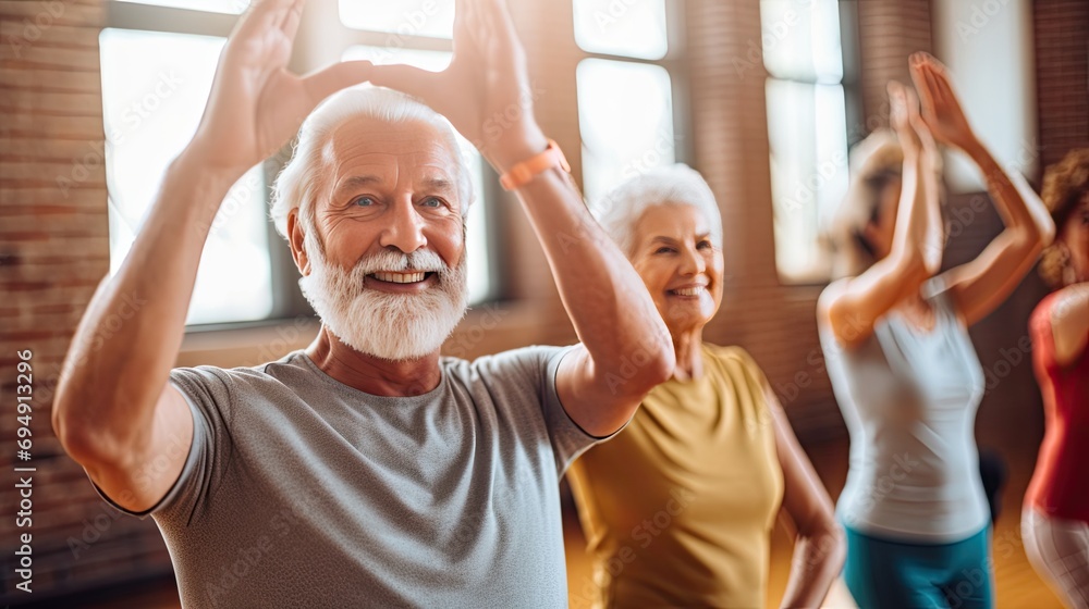 A group in the Bridge Pose (Setu Bandhasana), showcasing the ...