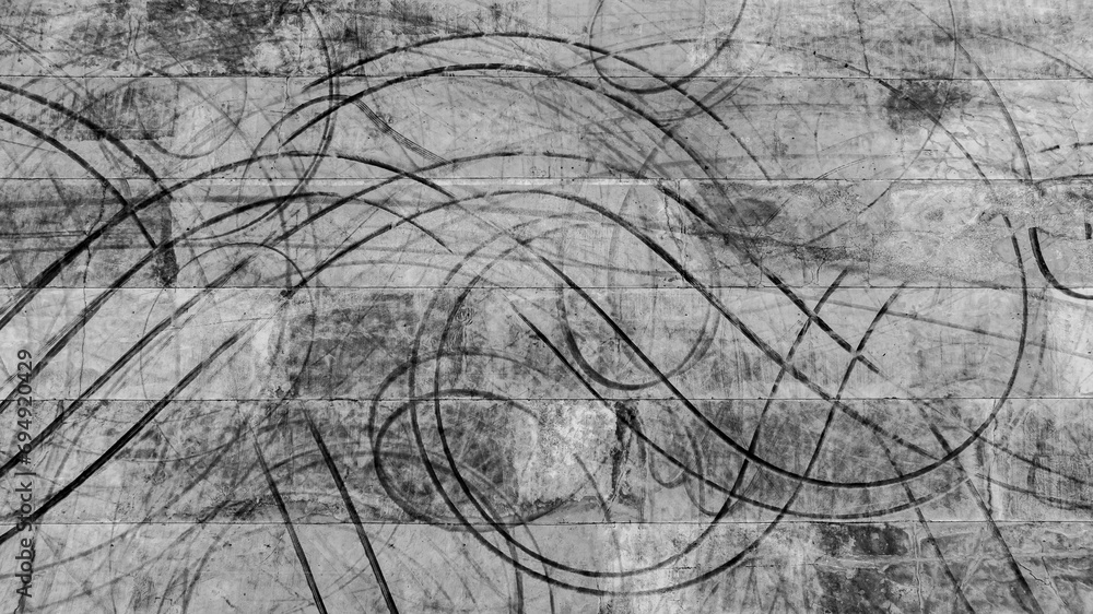 Tire track mark on asphalt tarmac road race track texture and ...