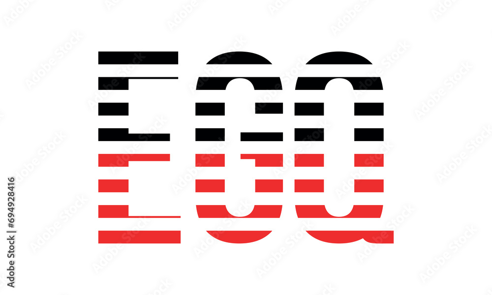 EGQ three initial letter iconic line negative space minimal logo design ...