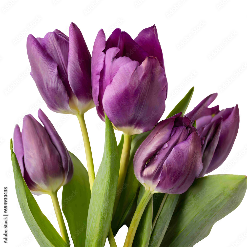 Purple Tulip Flower Clipart PNG: Instant Elegance for Creative Projects ...