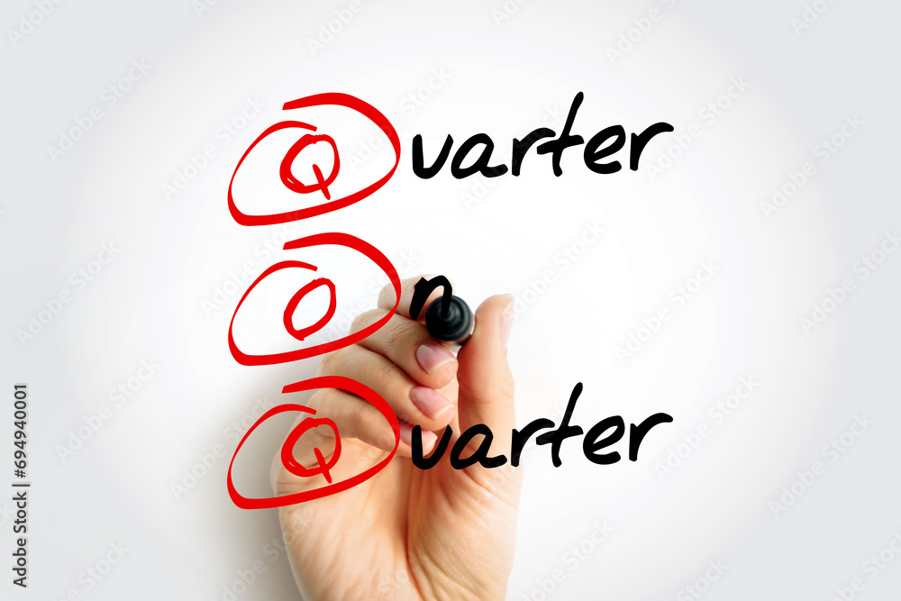 QOQ Quarter On Quarter - measuring technique that calculates the change ...