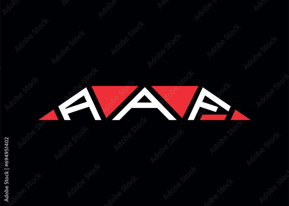 AAF Triangle letter logo design with triangle shape.Monogram letter AAF ...