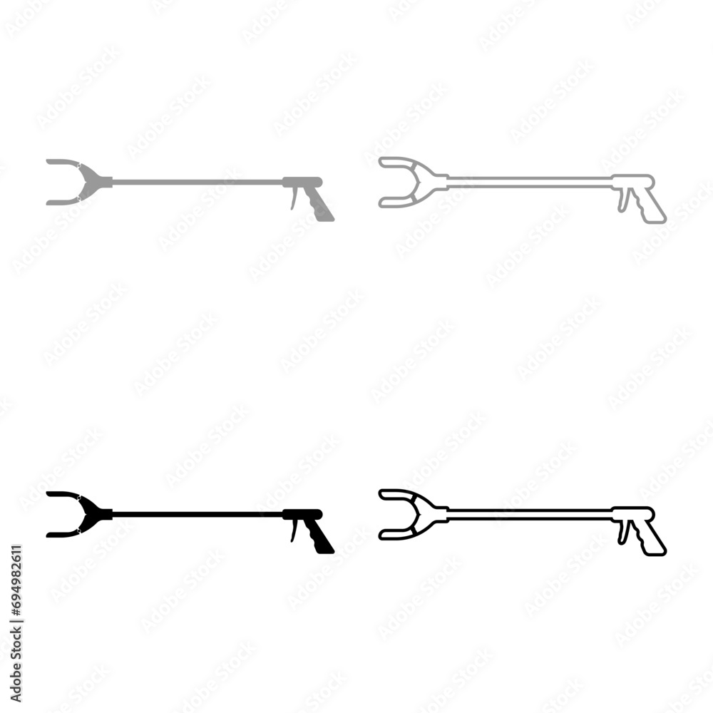 Long reach grabber litter picker gripper trash device pick up tool claw ...