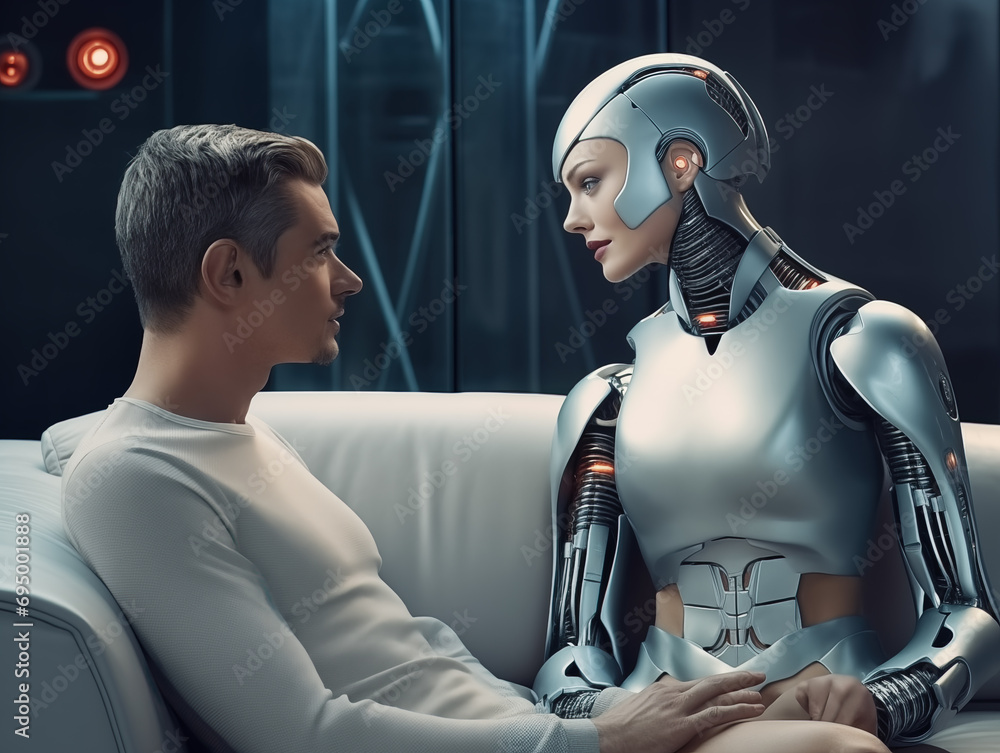 In a moment of science fiction brought to life, a specialist engages in ...