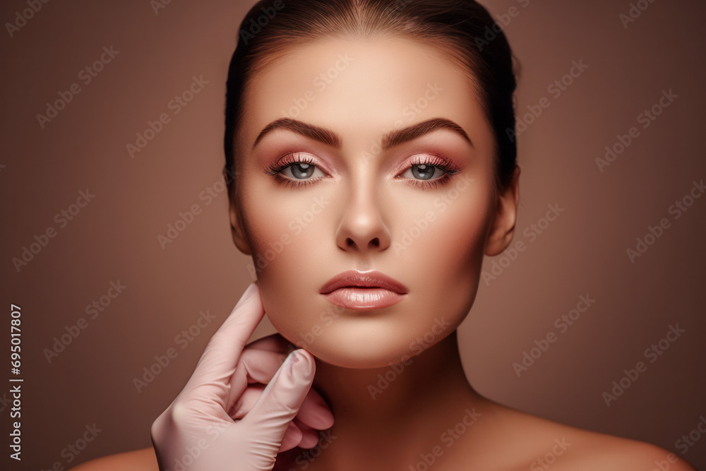 Symbolic Image of a Botox Treatment on a Woman's Face Wallpaper ...