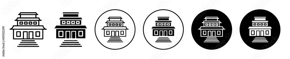 Buddhist temple icon. traditional religious holy worship heritage of ...