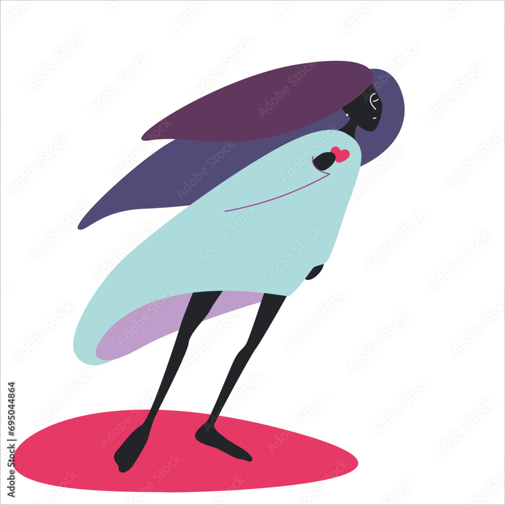 A steadfast loving woman. A character in a light colored dress with ...