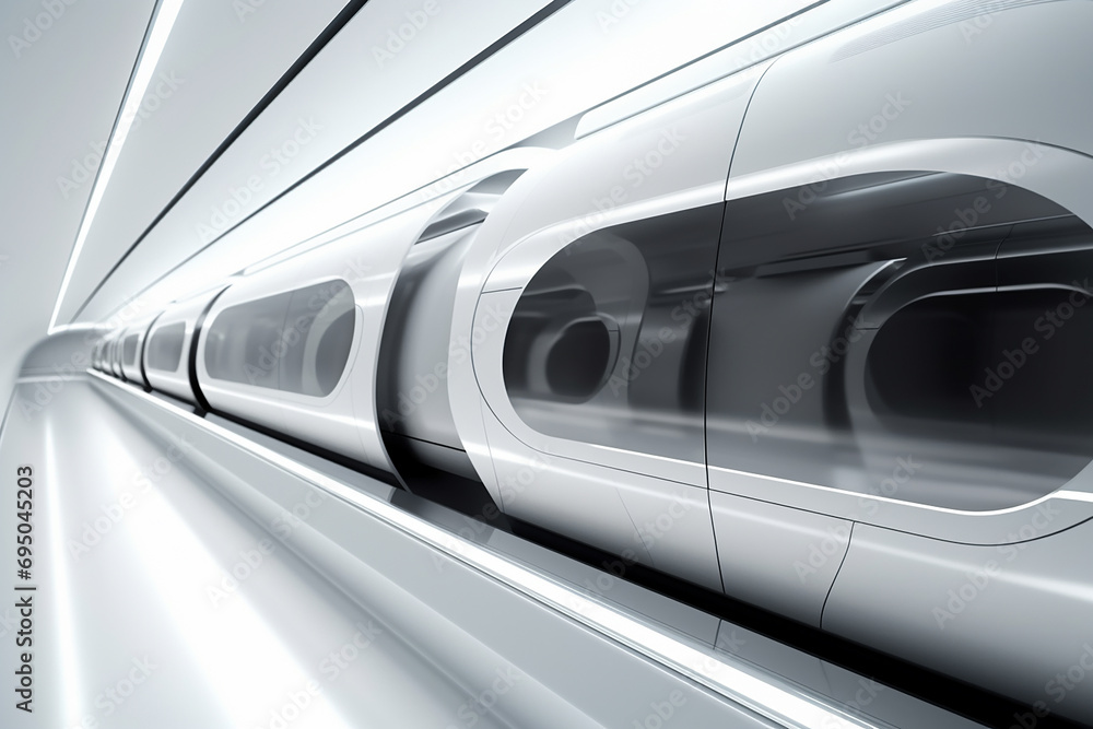Hyperloop train, background of a magnetic levitation train, Hyperloop ...