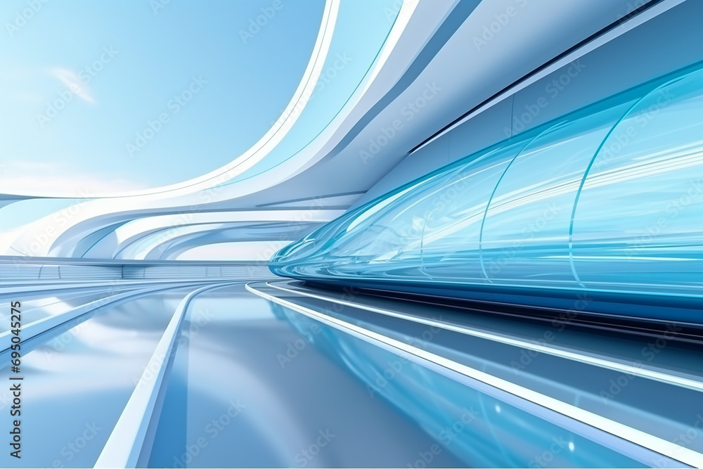 Hyperloop train, background of a magnetic levitation train, Hyperloop ...