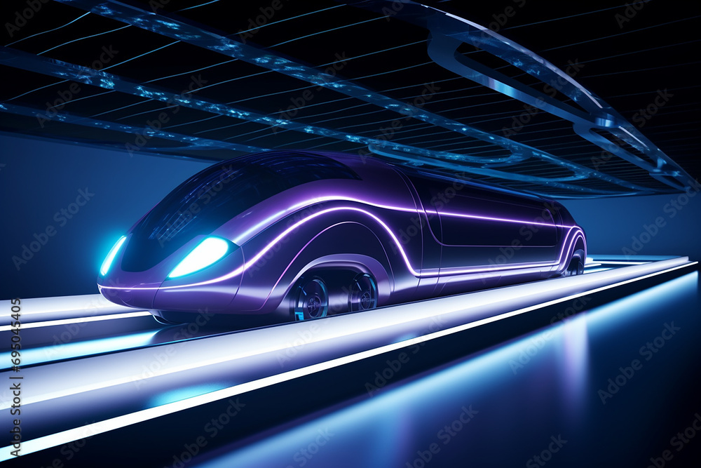 Hyperloop train, background of a magnetic levitation train, Hyperloop ...