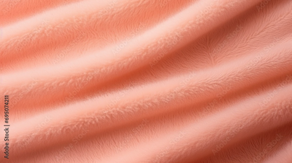 Soft Pink Peach Fuzz Fleece Fabric Texture. Close-up of soft pink ...