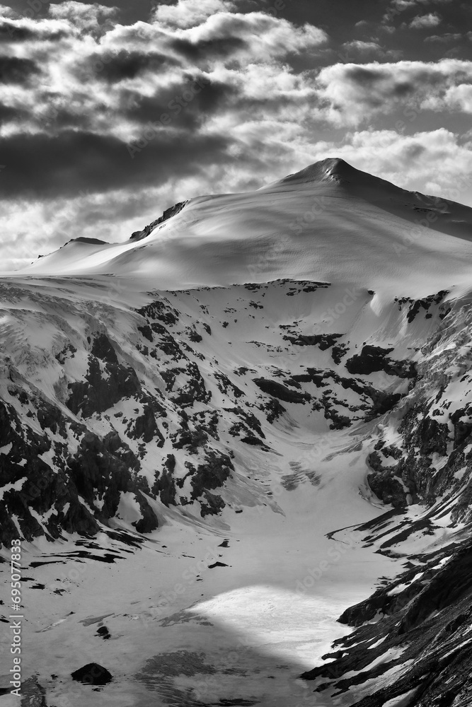 Mountain landscape from the Grossglockner High Alpine Road, German ...