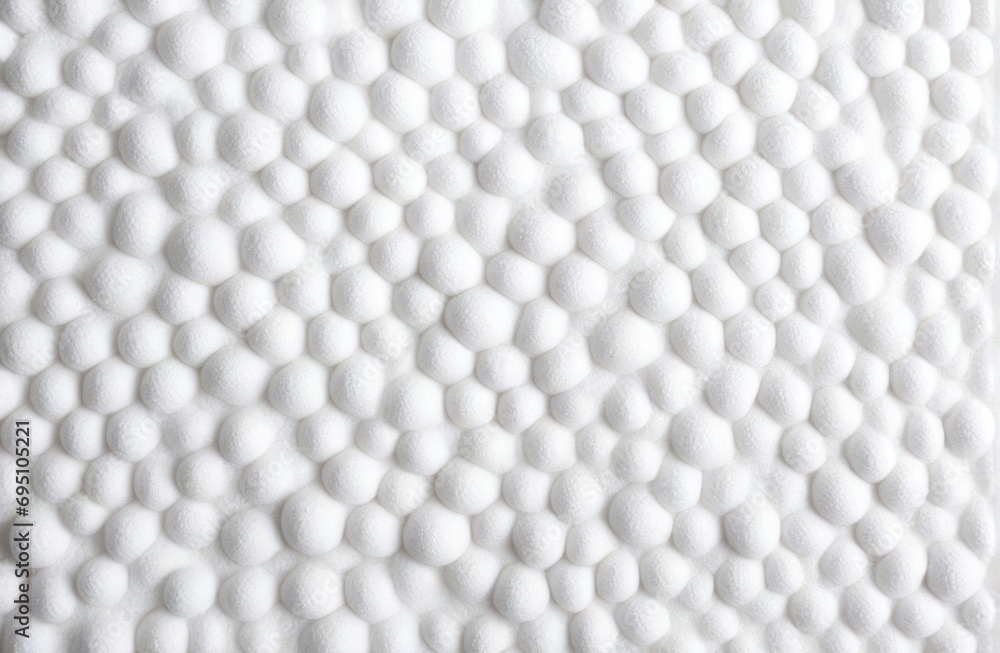 White styrofoam background. Foamed white texture, top, front ...