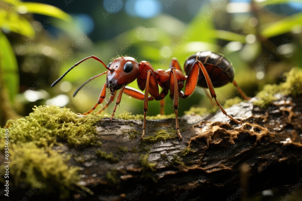 In the vibrant tropical forest, a dynamic 4K Ultra HD documentary ...