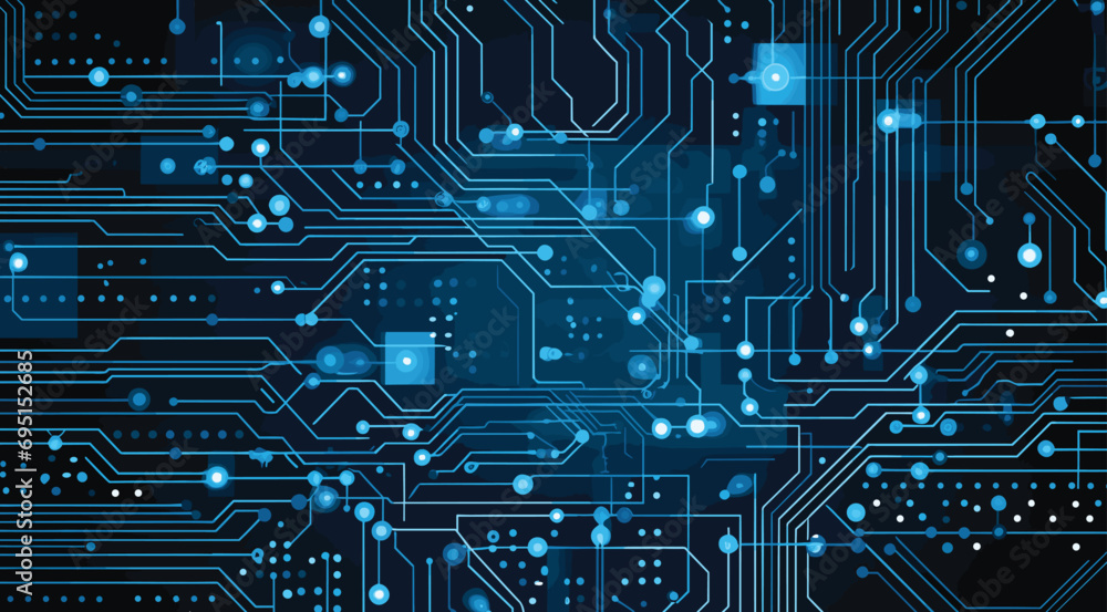tech themed vector background with inspired by circuitry patterns ...