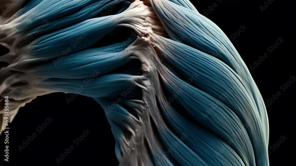 Magnificent latissimus dorsi muscles that wrap around the spine ...