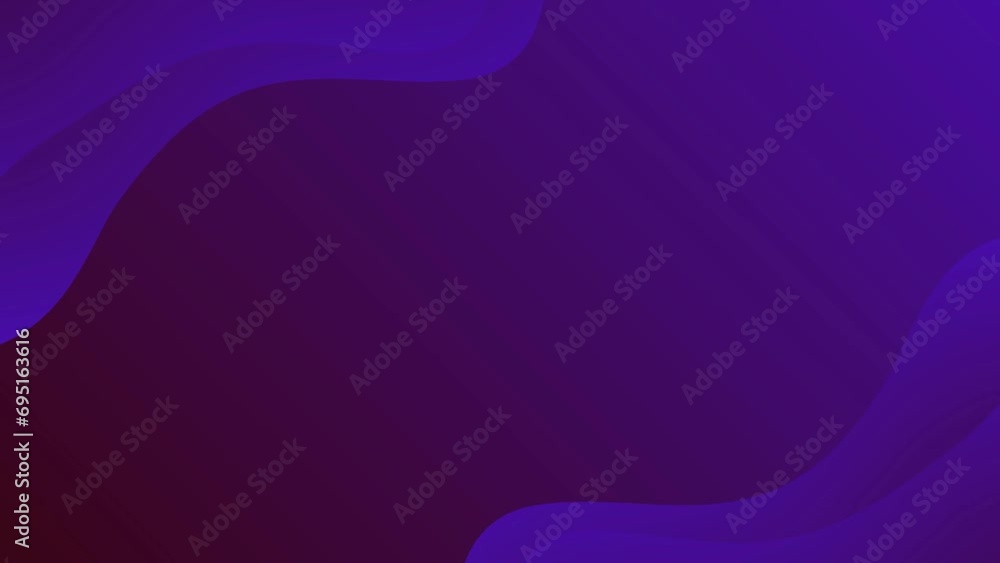 Abstract waves flowing gradient purple background. Seamless looping ...