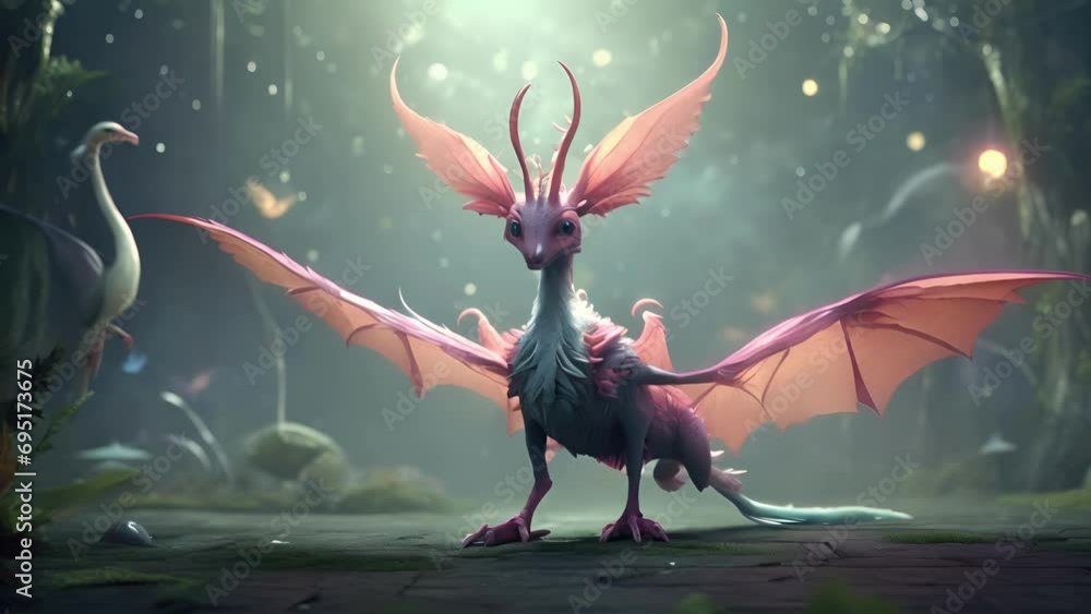 Minimal animation of fantasy creatures a magical and enchanting ...