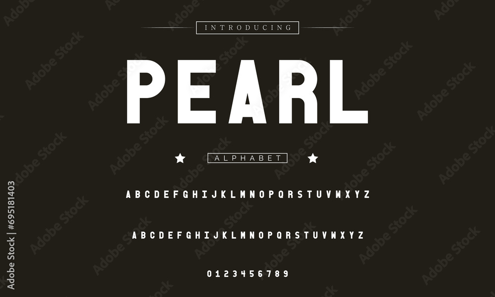Pearl Modern Bold Font. Sans Serif Font. Regular Italic Uppercase ...