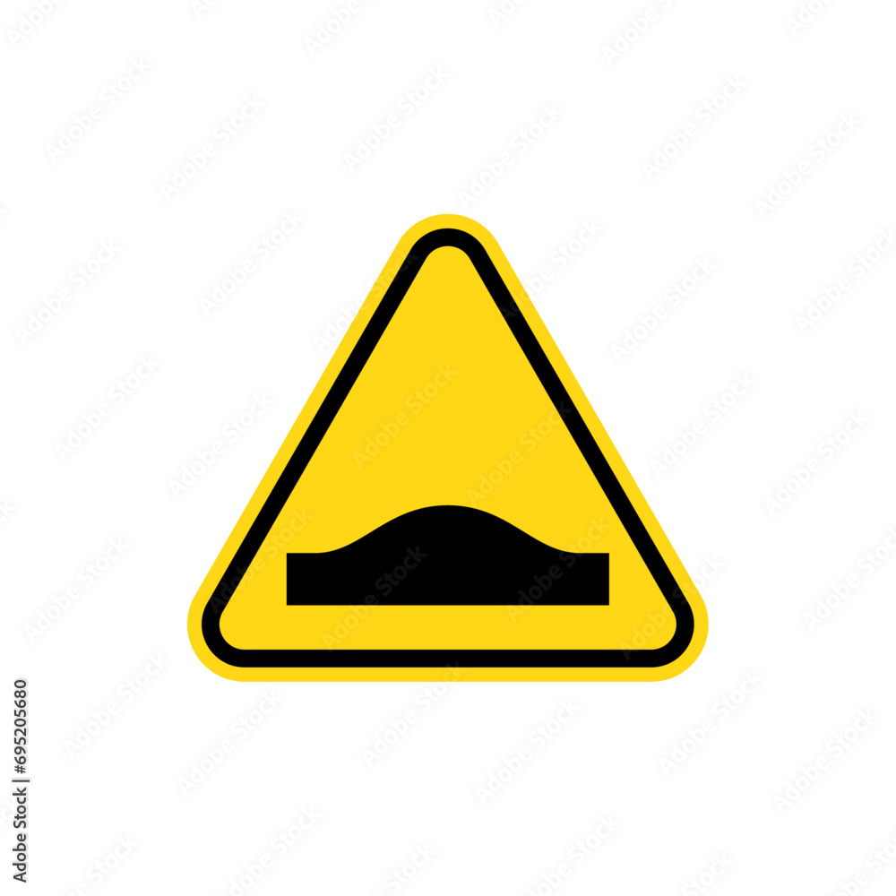 Caution Speed Ramps Ahead Warning Signs. Speed Bumps Ahead Warning Sign ...