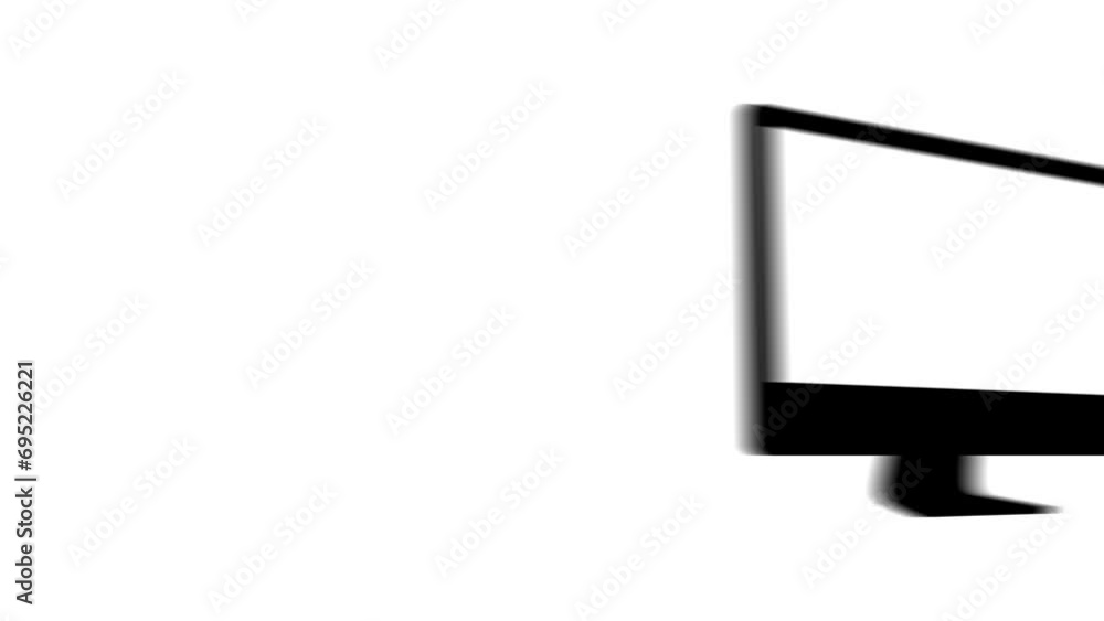 Animation set, monoblock symbol. Animations: transparency, zooms ...