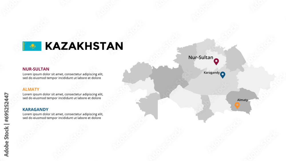 Infographic maps for Asian countries elements design for presentation ...