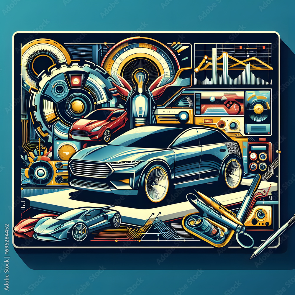 Automotive Design Revolution Display: An exhibit showcasing the ...