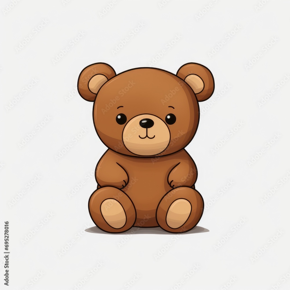 Brown teddy with red heart romantic love valentines gift, cuddly cute ...