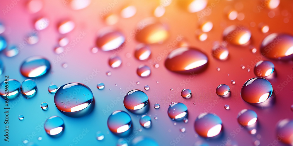 Vibrant Gradient Wallpaper With Aesthetic Water Drop Texture Background ...