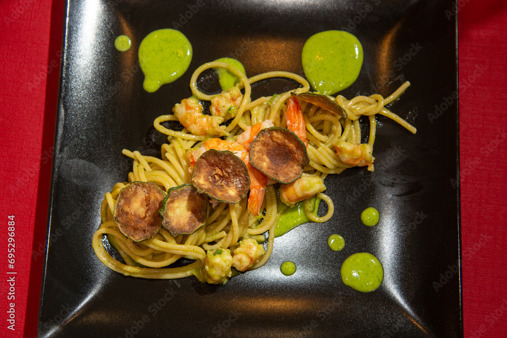 Italian cuisine restaurants preparation of traditional menus plating ...