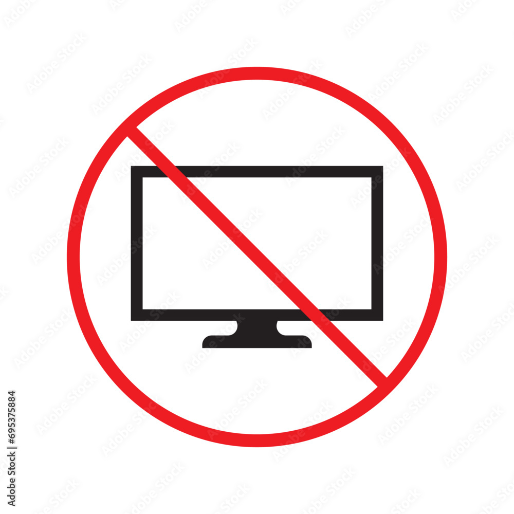 Forbidden Prohibited Warning, caution, attention, restriction label ...