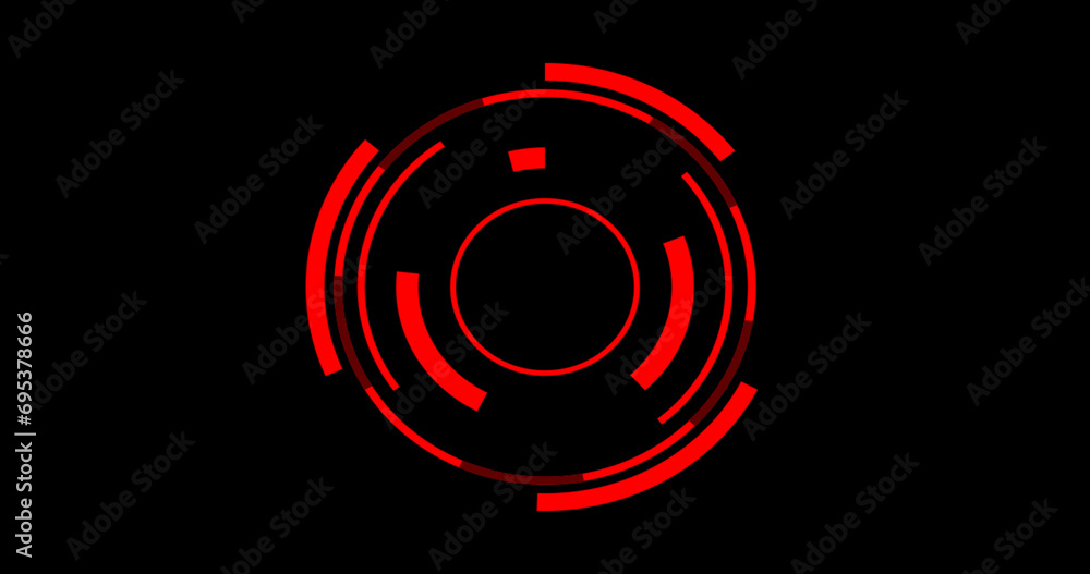 Loading data HUD circle interfaces. Sci-fi circle HUD interfaces with ...