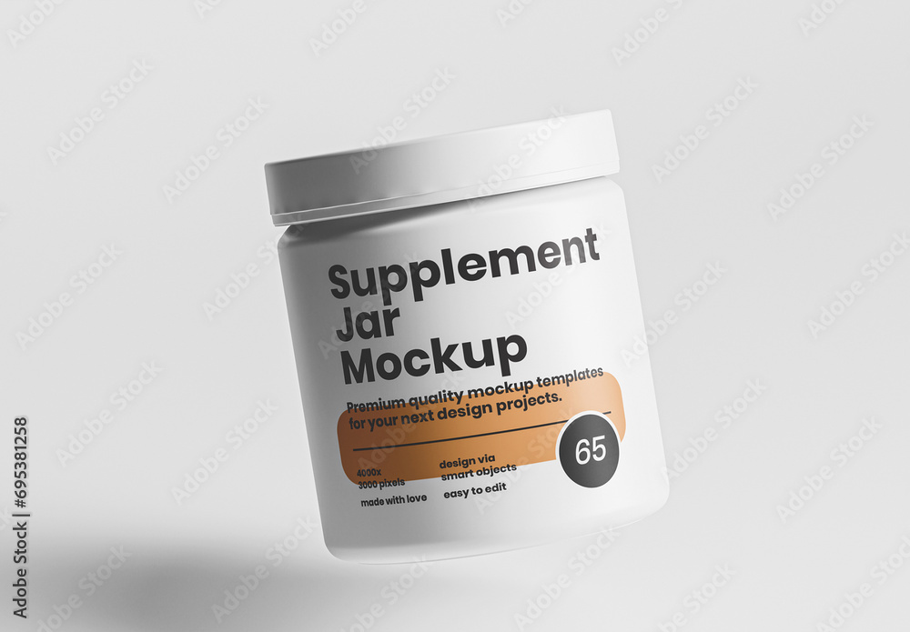 Supplement Jar Mockup Stock Template | Adobe Stock