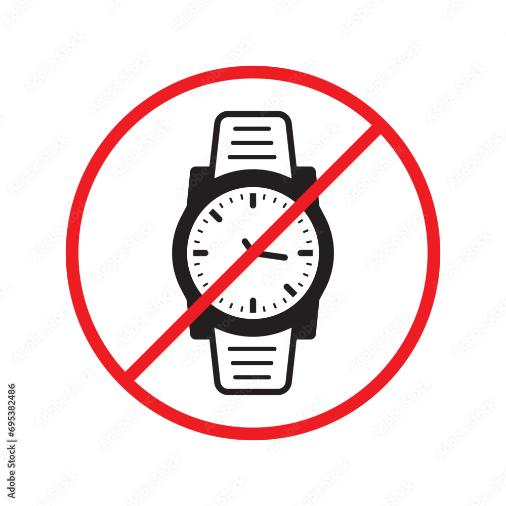 Forbidden Prohibited Warning, caution, attention, restriction label ...