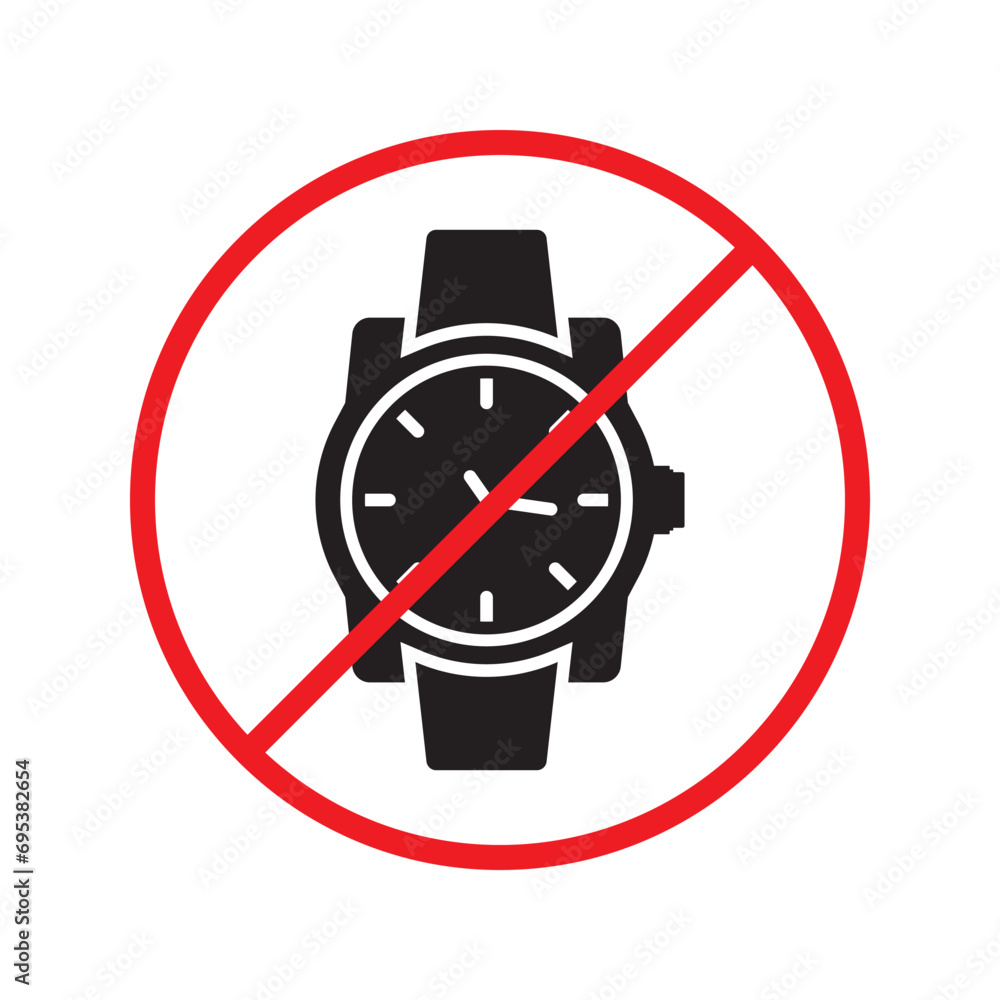 Forbidden Prohibited Warning, caution, attention, restriction label ...