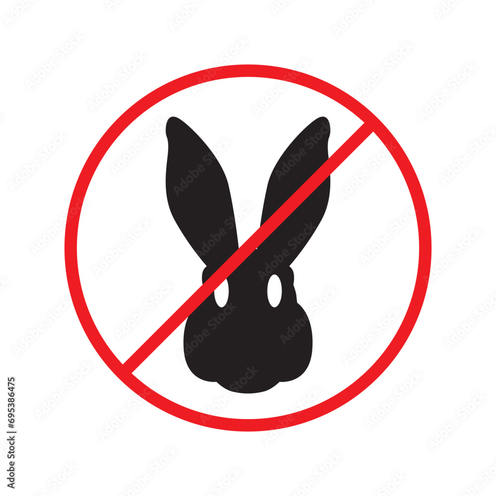 Forbidden Prohibited Warning, caution, attention, restriction label ...