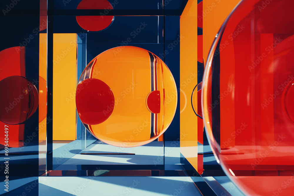 An abstract panorama suggesting a glimpse into a parallel dimension ...