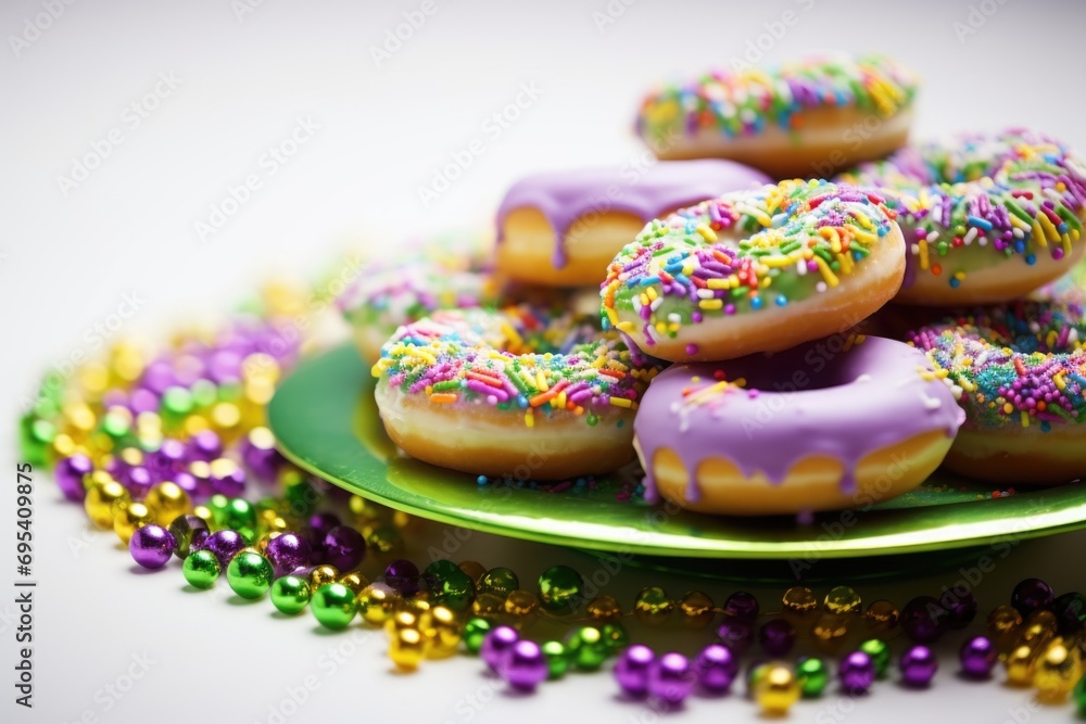 Festive Feast: image showcasing lively decor, classic bead garlands and ...