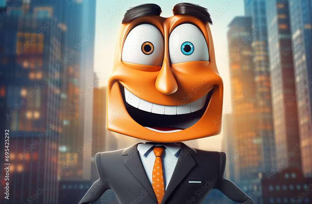 Unveil the deceptive smile of a cunning scammer, portrayed in a three ...