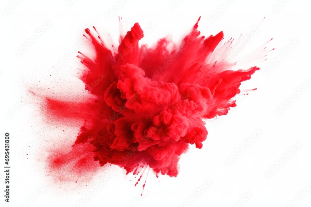 a red substance is spewing out of it's center, creating a red substance ...