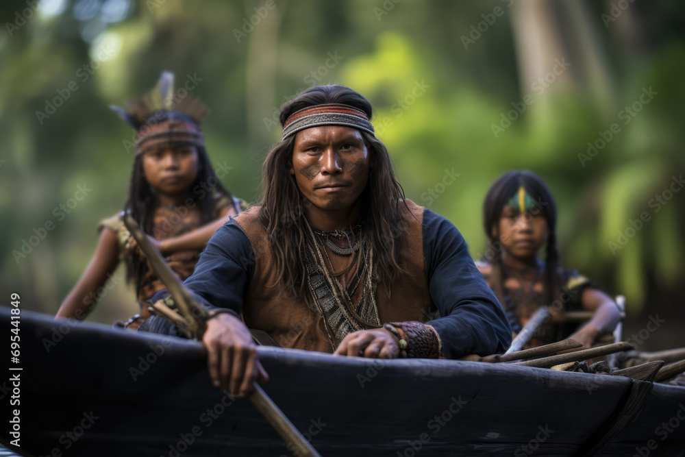 Amazonian Indigenous People Of The Dessana Tribe Stock Photo | Adobe Stock