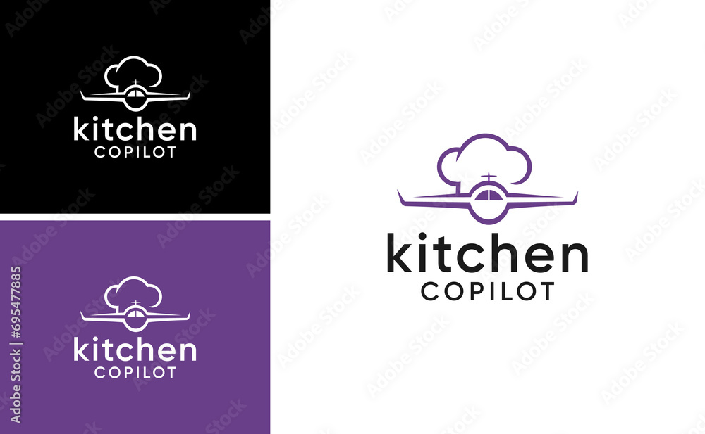 Creative ideas restaurant cafe food business. kitchen copilot airplane ...