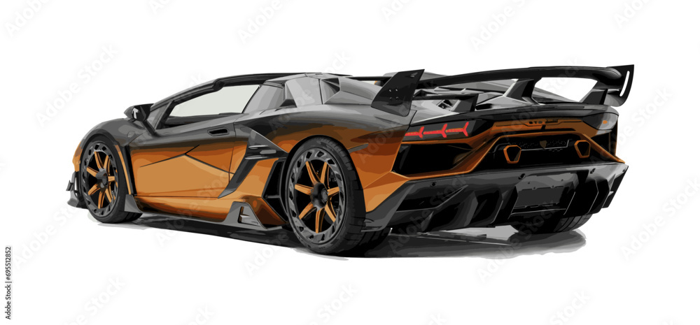 Sport car Lamborghini icon. Editorial racing sport car Lamborghini ...
