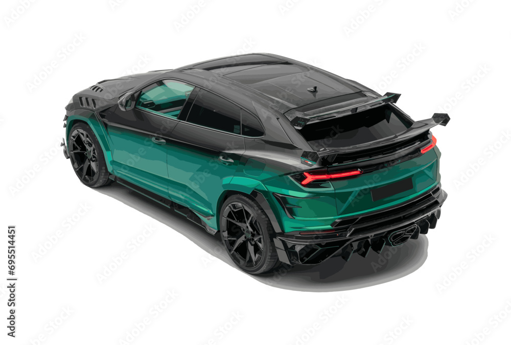 Lamborghini Urus SUV car icon. Editorial Lamborghini Urus. SUV off road ...