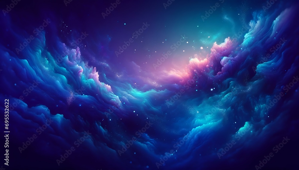 Gradient color background image with a mystical deep ocean theme Stock ...