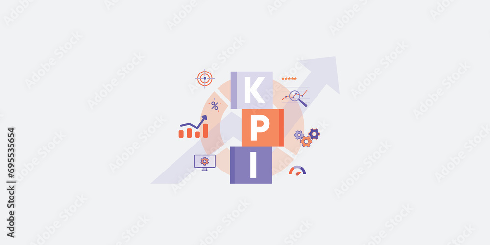 Key Performance Indicators (KPI) Illustration, Concept and Banner ...