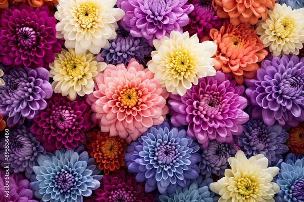 composition of realistic flowers background illustration made with ...