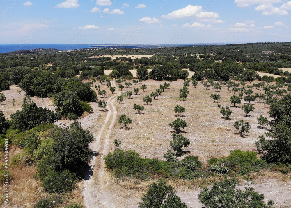 The ancient city of Alexandria Troas, located in Canakkale, Turkey, is ...