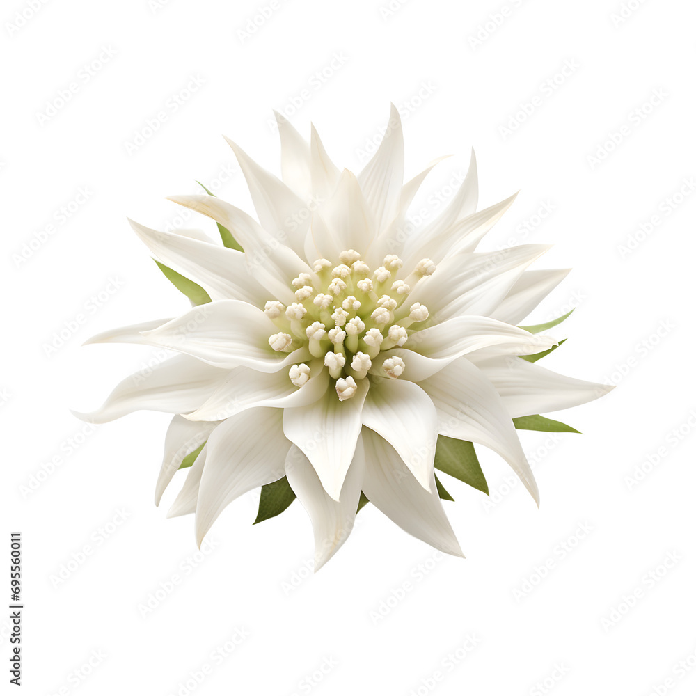 Edelweiss isolated on transparent background, cut out, png Stock Photo ...