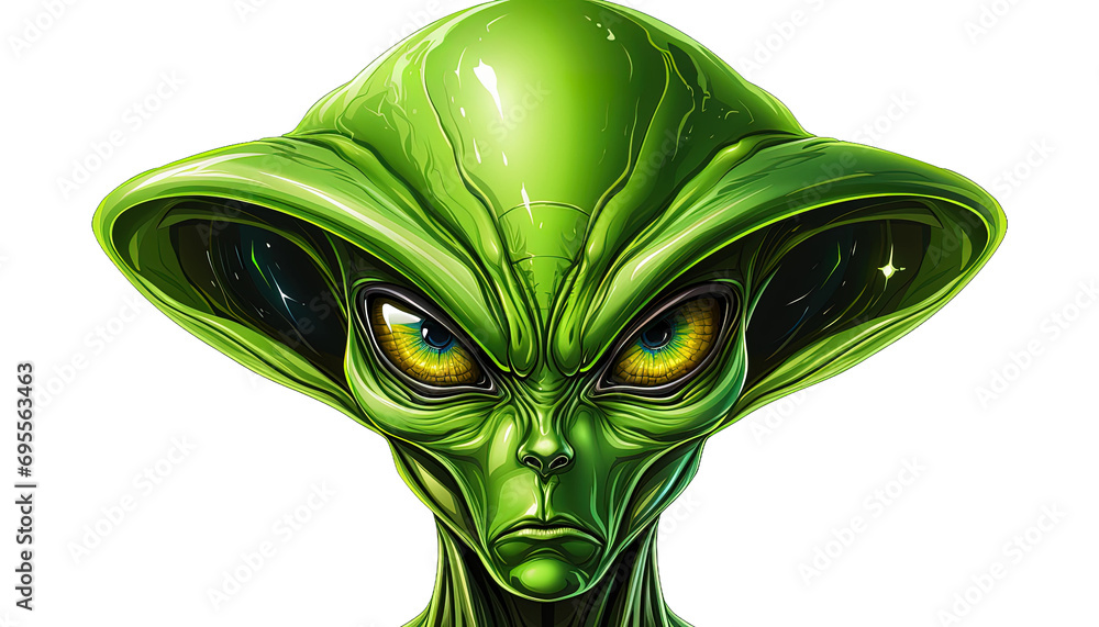 Green Alien clipart, green extraterrestrial, transparent background ...